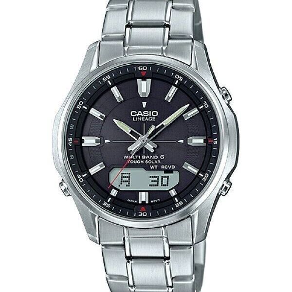 CASIO LINEAGE LCW-M100TSE-1AJF Black Silver Solar Radio Men's Watch New ...
