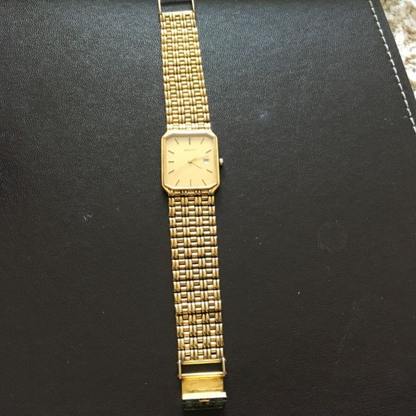 mens zenith 9ct gold watch and strap | WatchCharts Marketplace