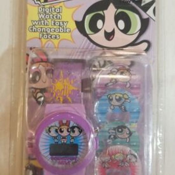 Powerpuff Girls Purple Digital Watch VTG 2000 Warner Bros ...