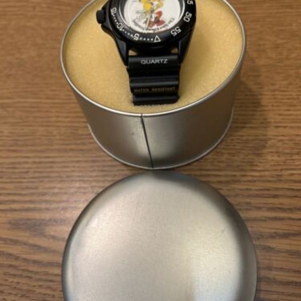 RARE Vintage Seiko Quartz Mickey Mouse Diver Style Mens Watch /Fire ...