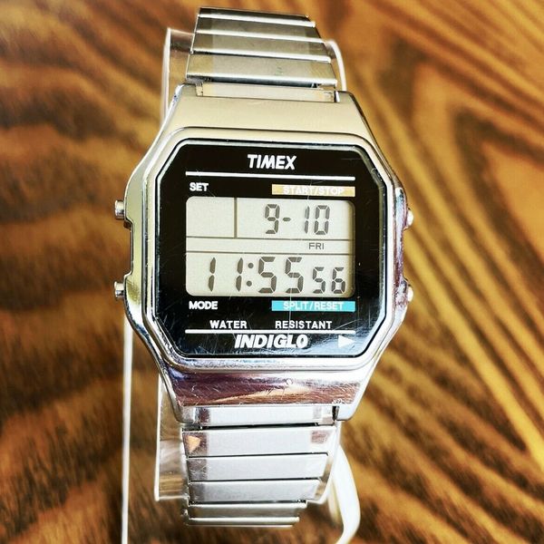 Vintage 90s Timex Indiglo Digital Alarm Chronograph Watch with New ...