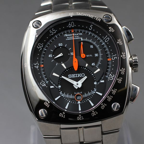 [Box, Paper] Seiko Sportura Kinetic 7L22-0AD0 Chronograph Men's Watch ...