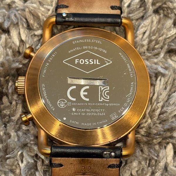 FOSSIL Q Hybrid Smartwatch NDW2A1 Black Men's Watch | WatchCharts ...