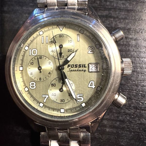 Fossil Speedway Men's Chronograph Watch Stainless Steel FS-2902 Needs ...