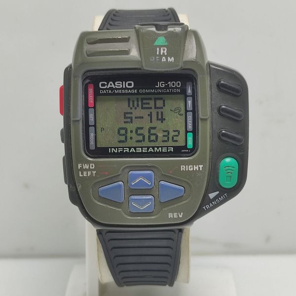 CASIO JG-100 INFRABEAMER LCD QUARTZ VINTAGE MEN'S WATCH | WatchCharts ...