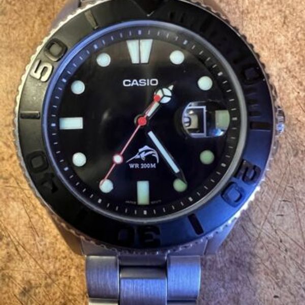 Modified New Casio Duro MDV106 - Black/Black Bezel Custom | WatchCharts ...