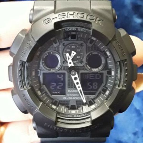 Casio G-Shock Classic Series Analog-Digital Black Dial Men's Watch ...