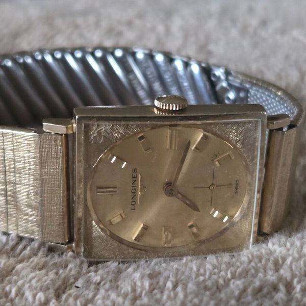1960s Men's LONGINES 10K GF Oval Dial Dress Wrist Watch-1137-Works ...