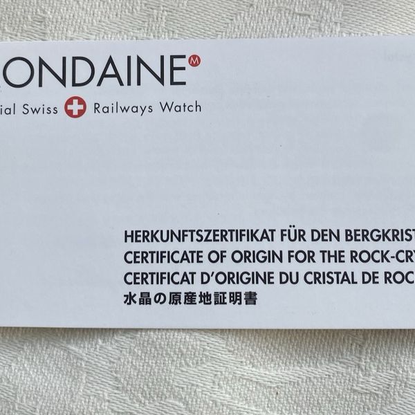 Mondaine Limited Edition Glacier Express 75 Years Watch - Used ...