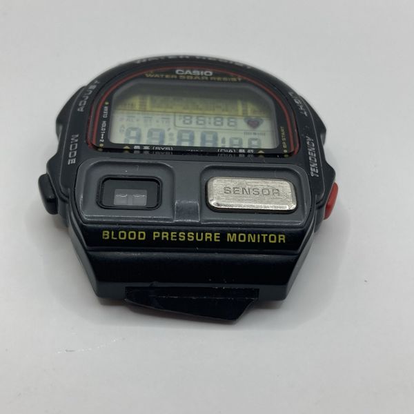 Vintage CASIO BP-100 Blood Pressure Monitor Watch Japan Import Display ...