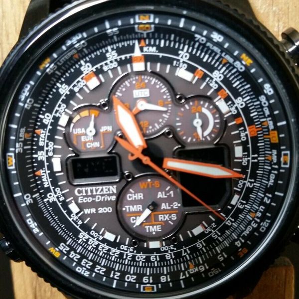 Citizen Navihawk JY8035-04E with 23mm black metal band | WatchCharts ...