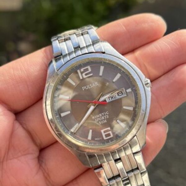 Pulsar By Seiko Kinetic Sports Menâ s Watch YT58-X010 - NEEDS CAPACITOR ...