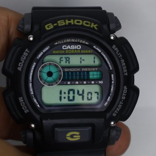 Casio G-Shock Digital Watch DW-9052 3232 Black Chrono Water Resist ...