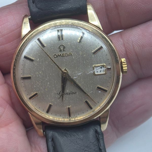 9ct Gold Gents Omega Geneve Watch Cal 610 Hallmarked 1961 London ...