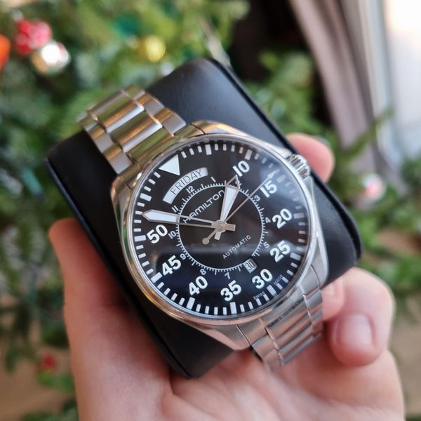 [WTS] Hamilton “Cooper” Khaki Aviation Pilot Day-Date Auto H64615135 ...