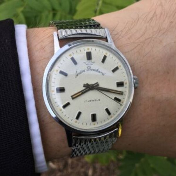 Andre Bouchard Vintage Watch - 17j Standard Time Movement by Hamilton ...
