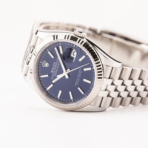 fsot - Rolex Datejust 36 126234 - Blue Dial - Fluted - Jubilee ( mint ...
