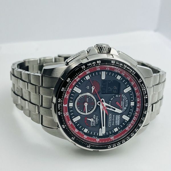 Citizen Red Arrows Steel Skyhawk A-T Men's Radio Controlled Watch ...