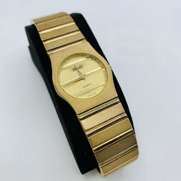 Estate Found Vintage Swiss Made Gold Tone Piaget Quartz Watch ...