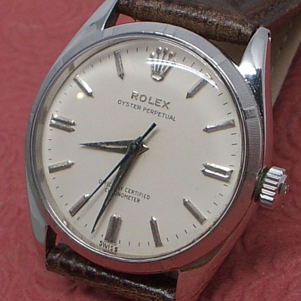ROLEX OYSTER PERPETUAL REF. 6565 ALL STAINLESS STEEL CAL 1030 BUTTERFLY ...