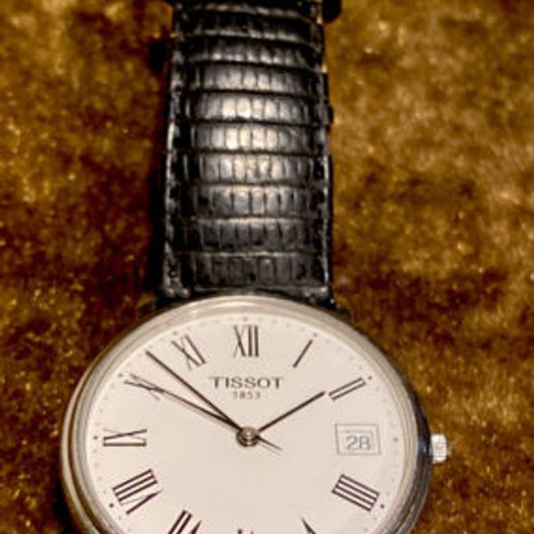 VINTAGE TISSOT 1853 T870/970 QUARTZ STAINLESS MENS WATCH NEW BATT. STEEL BAND | WatchCharts ...