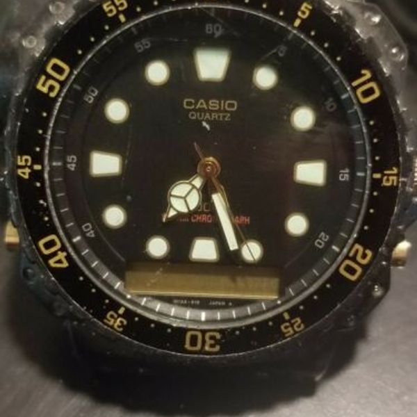 Vintage Casio AQ-100W Watch Module 358 for parts or repair ...