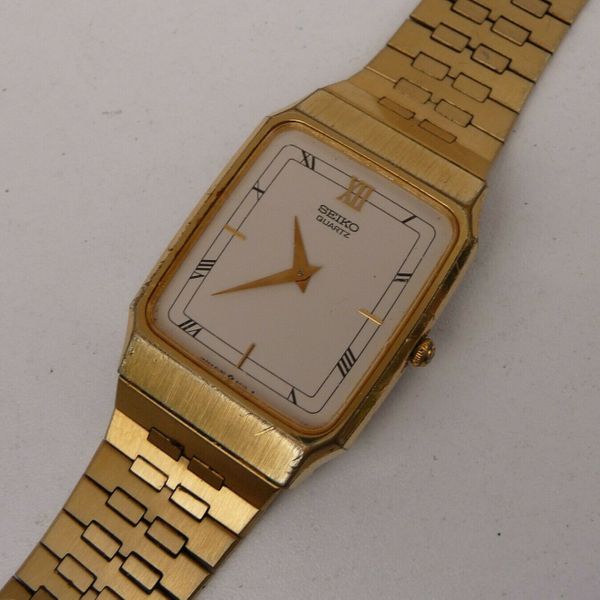 Vintage SEIKO Gold Plated Men's Quartz Watch - 5Y30-5000 - for spares ...