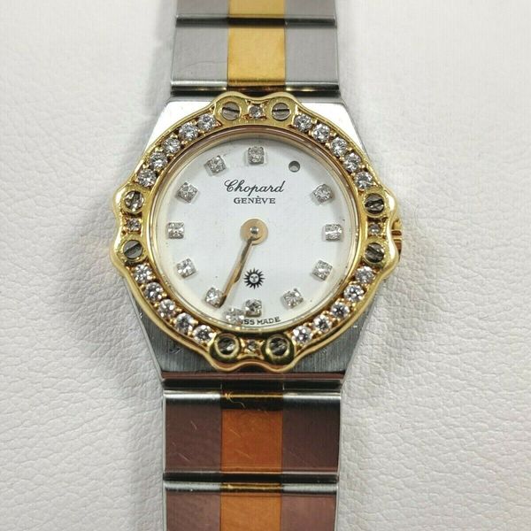 Chopard St Moritz 8067 Diamond Two Tone Quartz Ladies Watch for Parts or Repair | WatchCharts ...