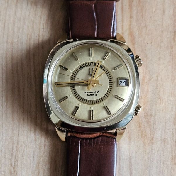 Bulova Accutron 2185 Mark II Astronaut,14k Gold Filled Case N2 1972 ...