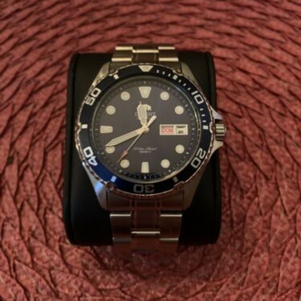 Orient Ray 2 Blue Dial Stainless Steel Men’s Watch, + Original Case And ...