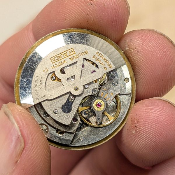 Mens Bulova selfwinding automatic wrist watch movement swiss 17j ...