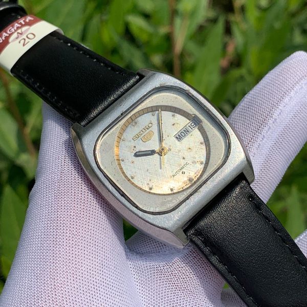 Vintage Seiko 5 Automatic Menâ s Watch 6309-603A â Made in Japan â TV Shape Case | WatchCharts ...