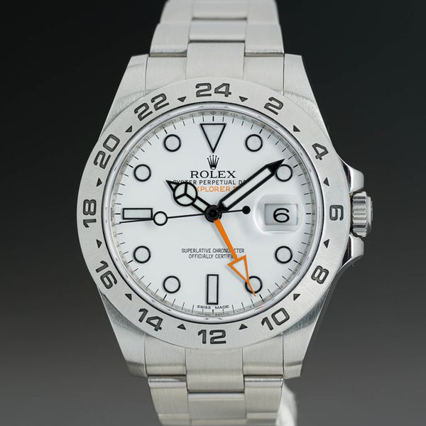 FS: 2011 Rolex 216570 White Dial Explorer II 42mm Box, Card, Booklet ...