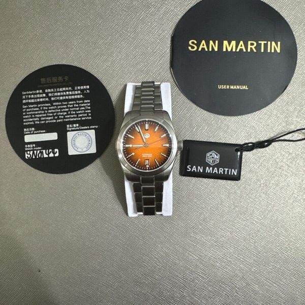 San Martin SN0144-GX men's watch, automatic mechanical movement ...