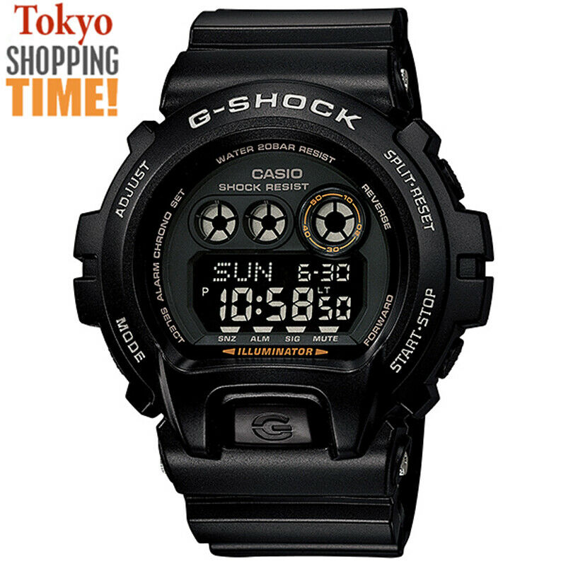 Casio G-Shock Big Case GD-X6900-1JF Total Black Chronograph Digital Men ...