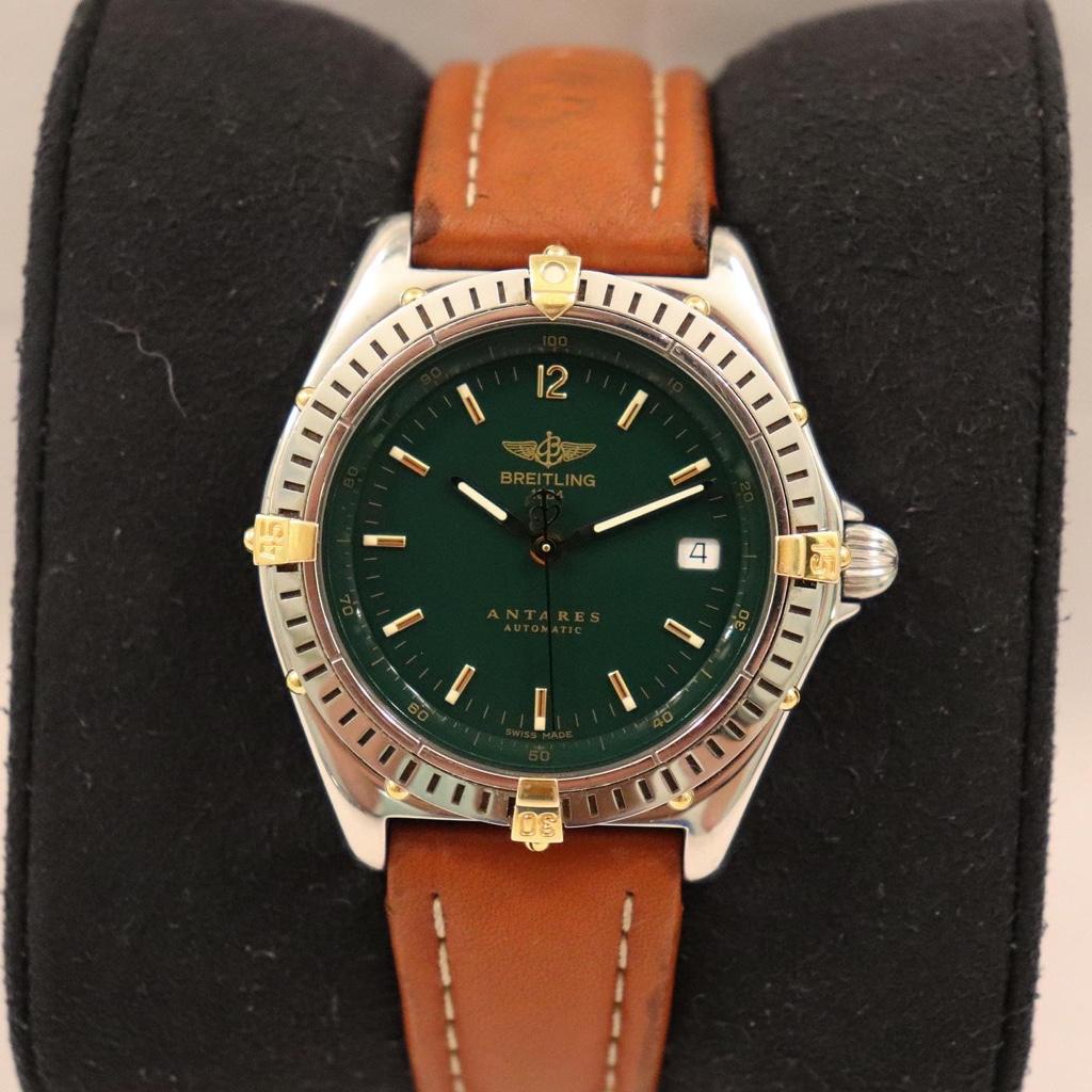 Breitling B10048 Antares Windrider 39mm stainless steel 18 karat yellow ...