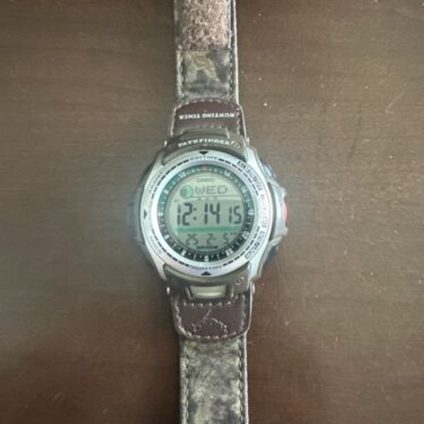 Casio Pathfinder PAS-410B Hunting Timer Watch Camo | WatchCharts ...