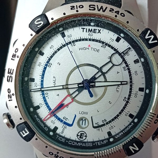 Timex Intelligent Quartz Men's Tide Temp Compass 45mm Watch ...