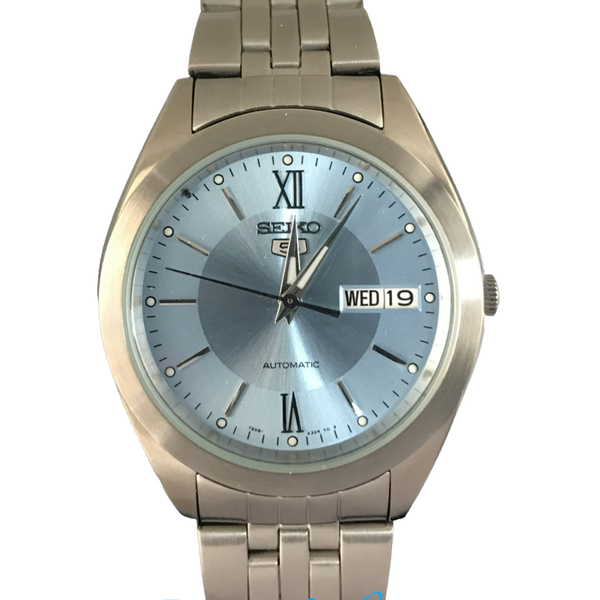 Seiko 5 Automatic Ice Blue Dial Stainless Steel Watch SNXA05K1, Rare ...