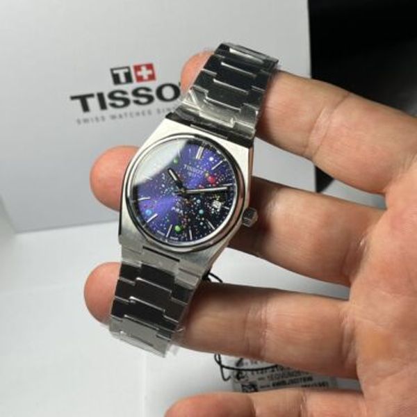 Tissot prx 35mm Custom blue dial swiss made new with box | WatchCharts ...