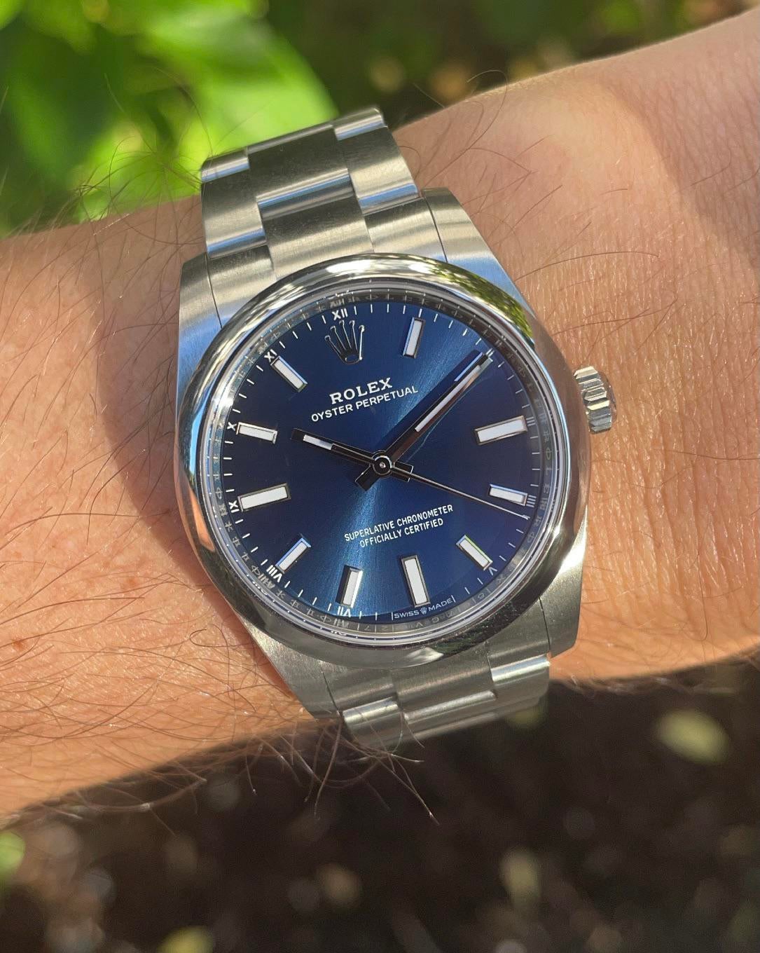 [WTS] New Unsized Blue Rolex OP 124200 Full Kit - Best Price Online ...