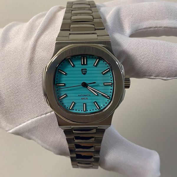 Pagani design Patek Philippe Nautilus Homage Watch Tiffany Blue 100M ...