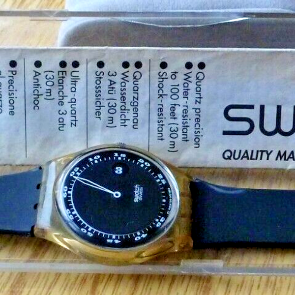 SWATCH 1994 SWATCH " UPSIDE DOWN " GK 182 N/BATT WORKING ALL ORIGINAL ...