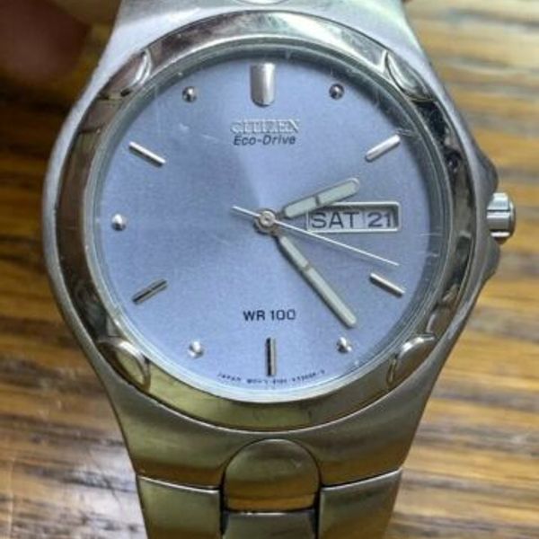 Citizen Eco-Drive Men's E101-K17535 CK GN-4W-S Silver Tone Watch ...