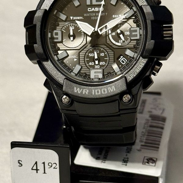 Casio MCW100H-13RT Chronograph, Date Display, 100m Water Resistant ...