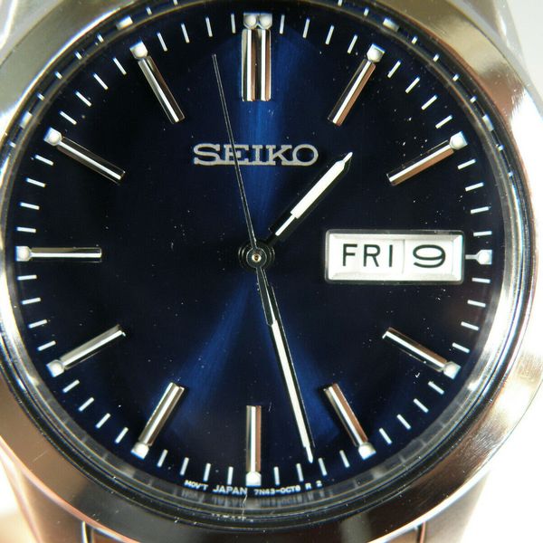 MEN'S SEIKO 7N43-0AM0 QUARTZ WATCH - VERY GOOD COND. - BOXED - PLEASE ...
