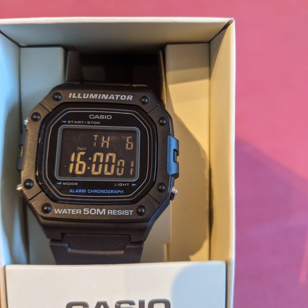 Casio Illuminator Watch W-218H-1BVEF | WatchCharts Marketplace