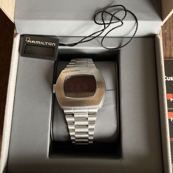 New Hamilton PSR Digital Quartz Stainless Steel Men's Watch ...