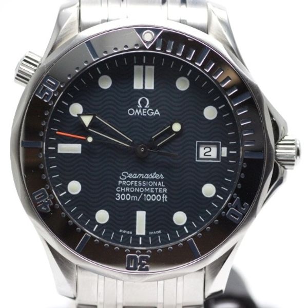 OMEGA Omega Watch Seamaster 300m Automatic Blue Dial Stainless Steel ...