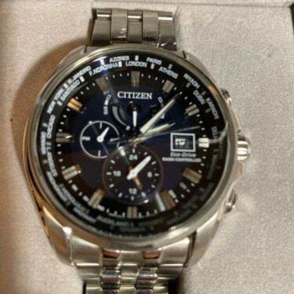 Men’s Citizen Eco Drive Solar Watch H820-S092035 Radio Controlled World ...